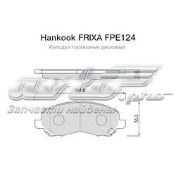 FPE124 Frixa колодки гальмівні дискові комплект