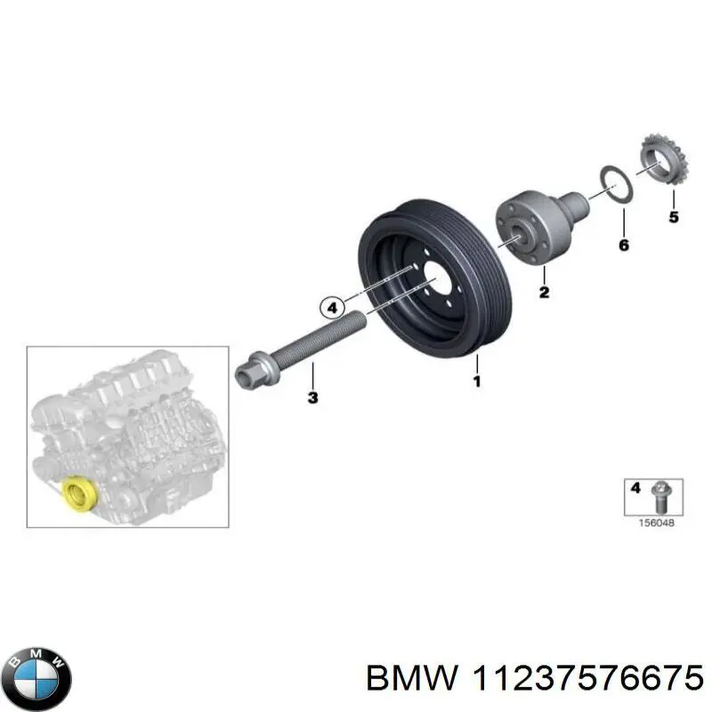 11237576675 BMW шків колінвала - купити онлайн в Україні