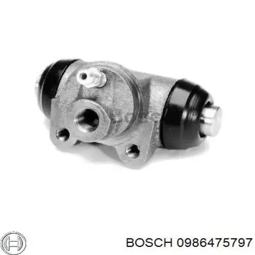 0986475797 Bosch циліндр гальмівний колісний/робітник, задній