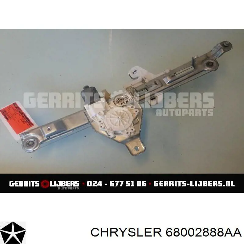 68002888AA Chrysler механізм склопідіймача двері задньої, правої
