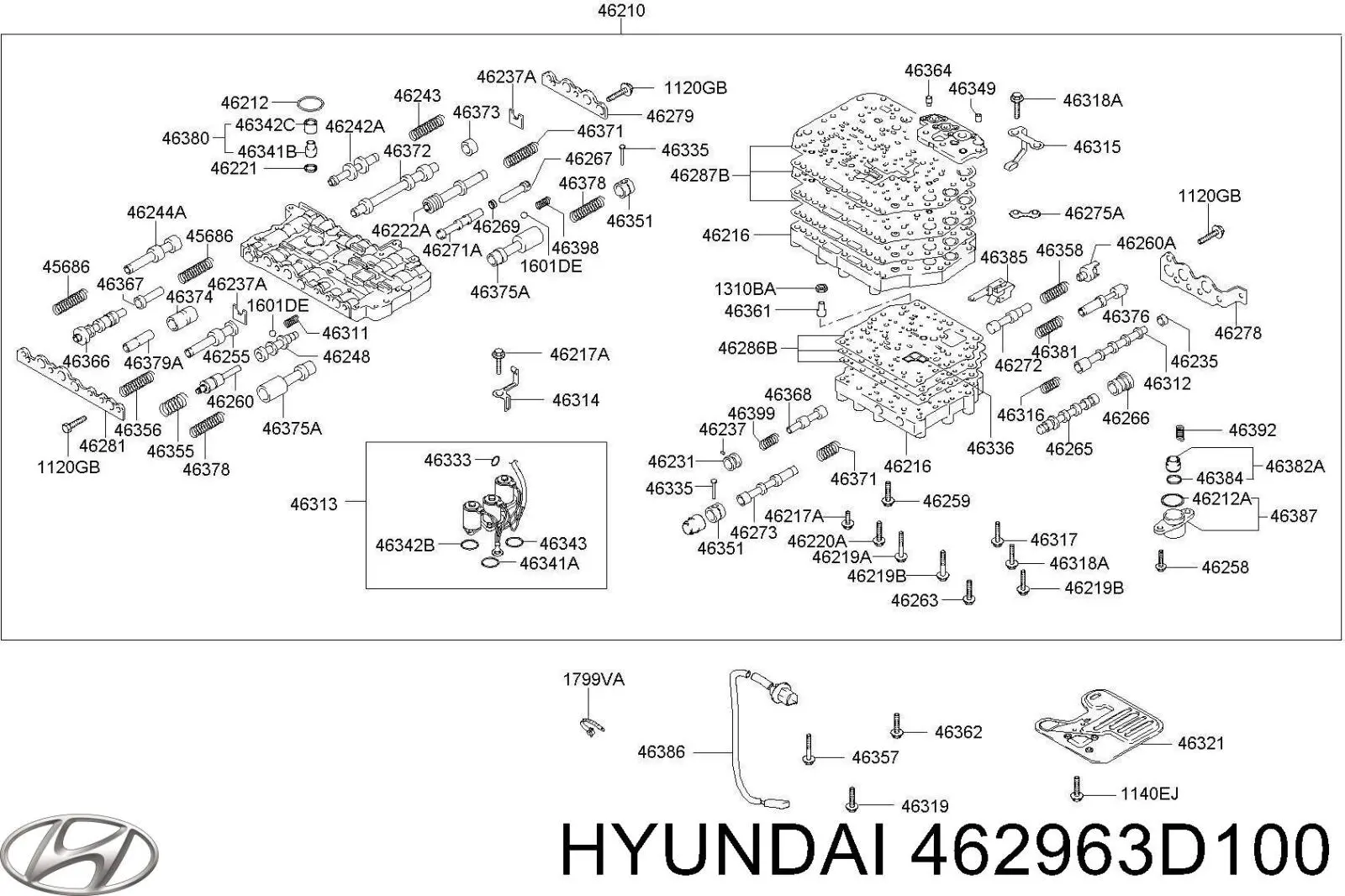 462963D100 Hyundai/Kia автозапчастина - купити онлайн в Україні