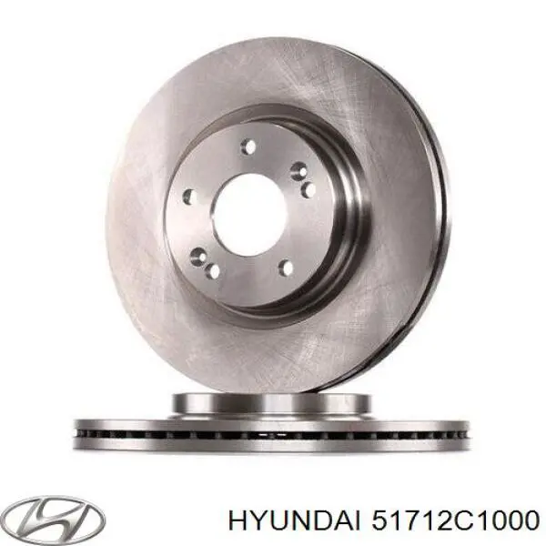 51712C1000 Hyundai/Kia гальмівні диски передні - купити онлайн в Україні