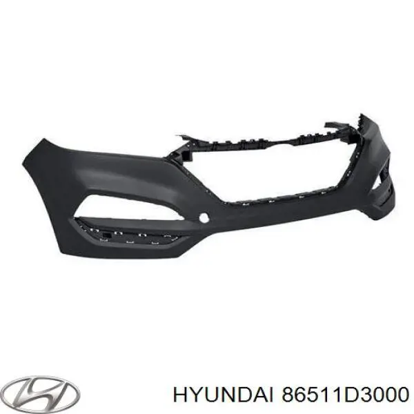 86511D3000 Hyundai/Kia бампер передній, верхня частина - купити онлайн ...