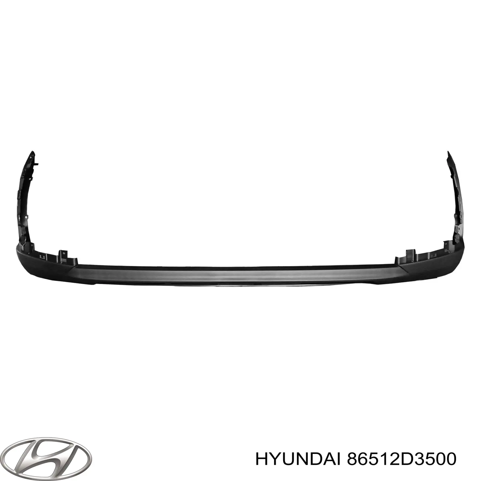 86512D3500 Hyundai/Kia бампер передній, нижня частина - купити онлайн в ...