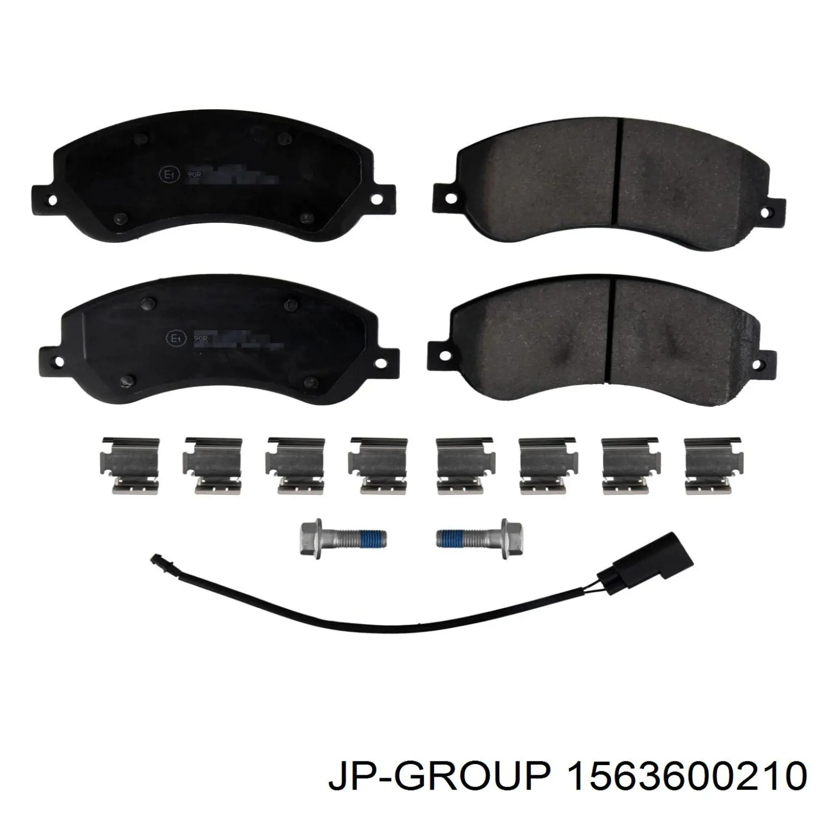 1563600210 JP Group колодки гальмівні передні, дискові