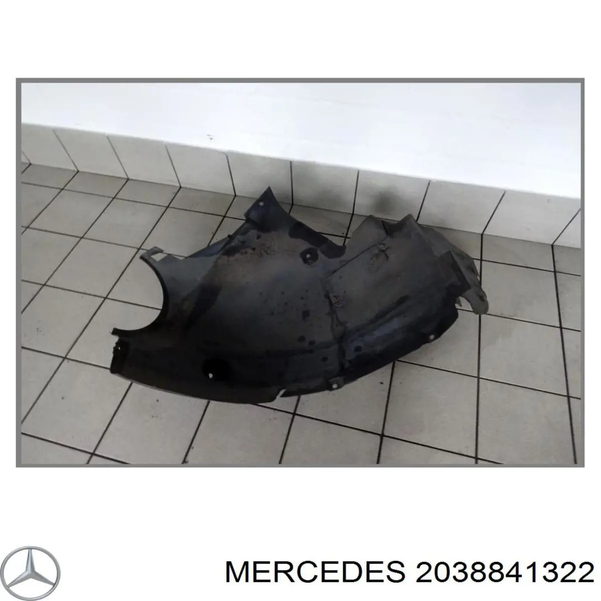 2038841322 Mercedes підкрилок переднього крила, лівий передній