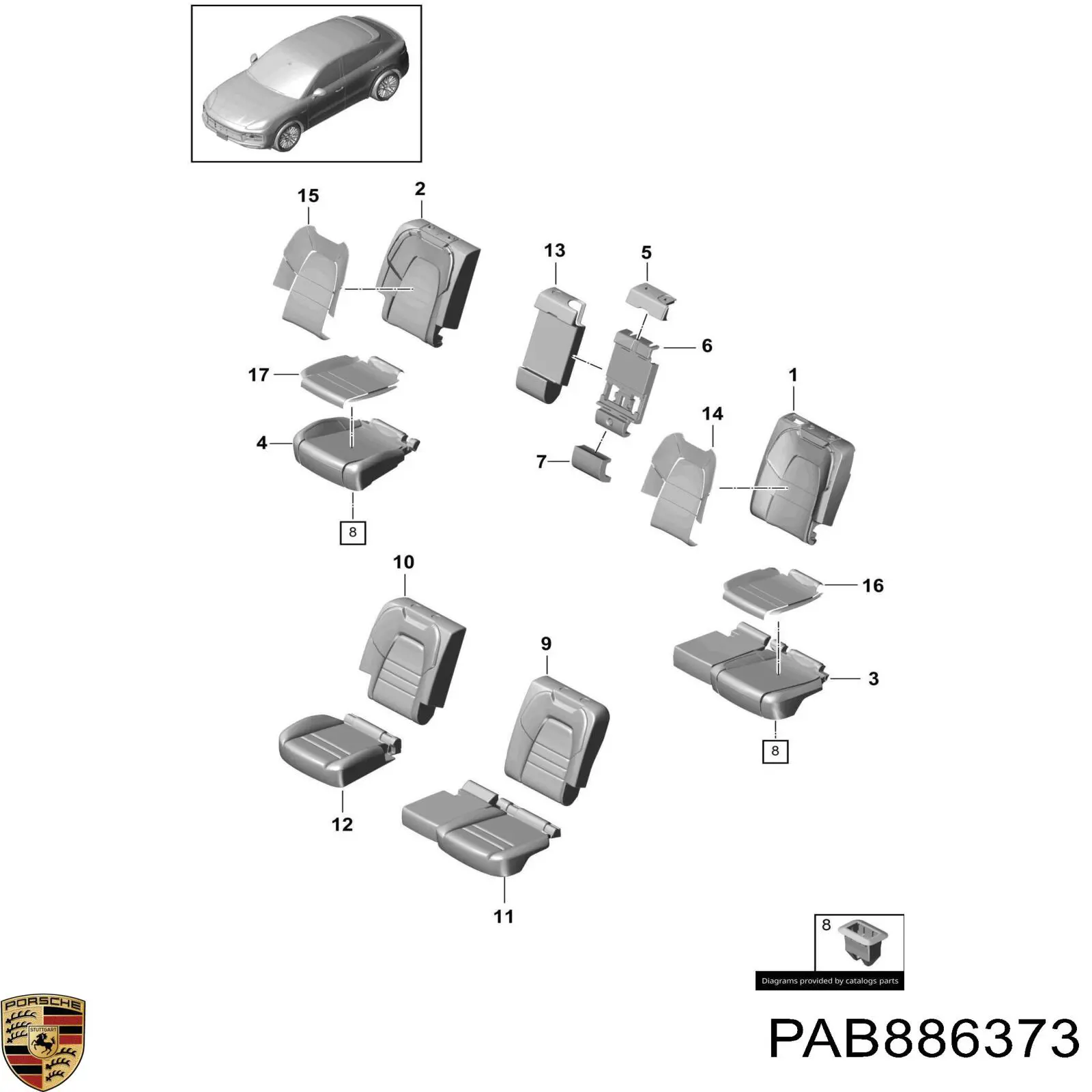 PAB88637300 Porsche