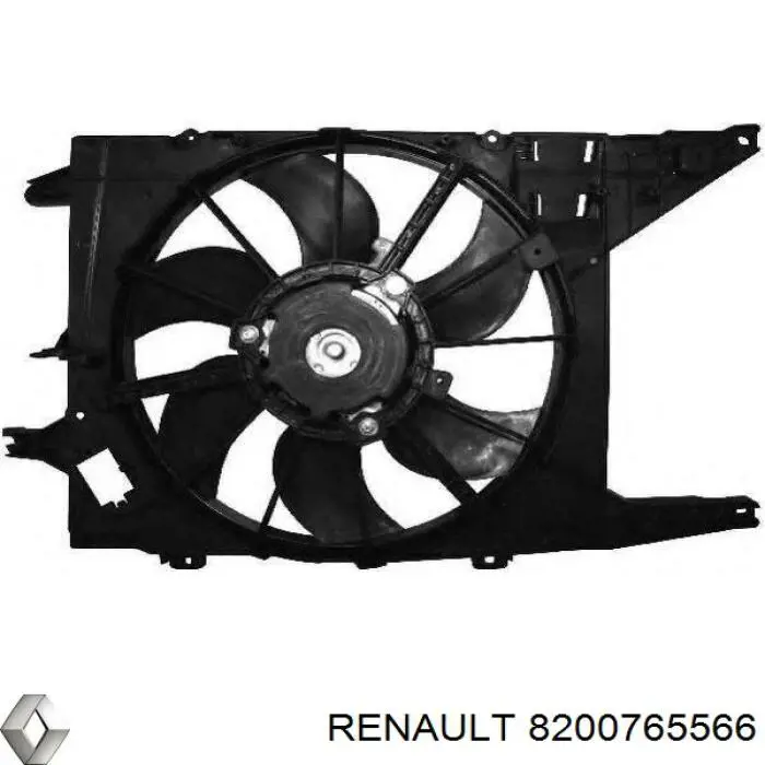 8200765566 Renault (RVI) дифузор радіатора охолодження, в зборі з ...