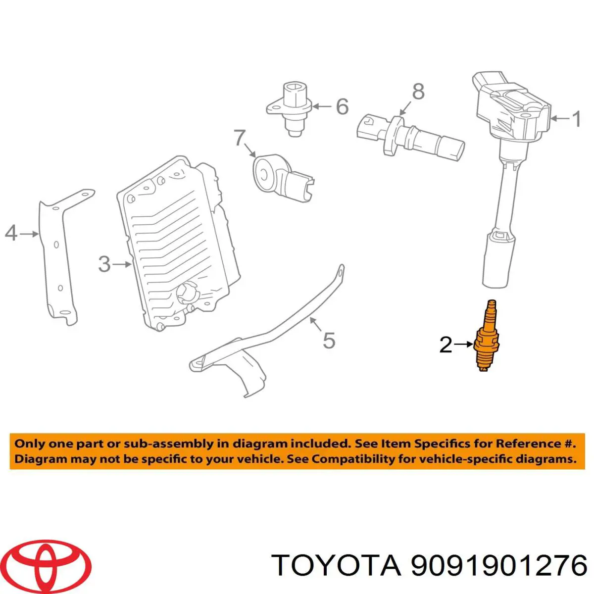 9091901276 Toyota свічки запалювання - купити онлайн в Україні