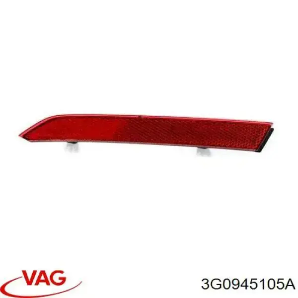 3G0945105A VAG катафот (відбивач заднього бампера, лівий) - купити ...