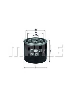 OC205 Knecht-Mahle фільтр масляний