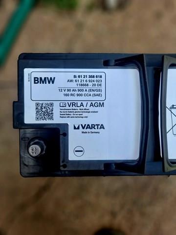 61216924023 BMW акумуляторна батарея, акб (Характеристики АКБ: Полюса: 0