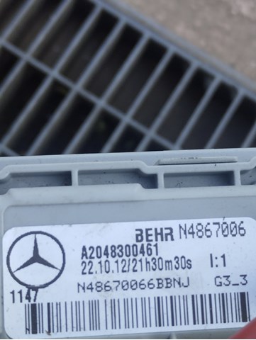 A2048300461 Mercedes радіатор пічки (обігрівача, задній)