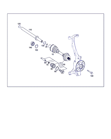 A1129800115 Mercedes підвісний підшипник передньої півосі