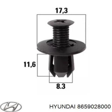 8659028000 Hyundai/Kia кліпса бампера переднього