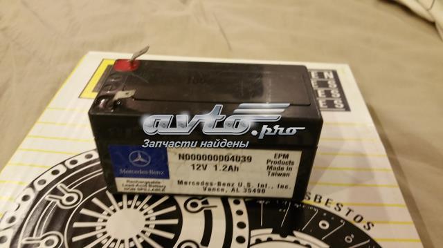 N000000004039 Mercedes батарея акумуляторна (Вспомогательная 1,2 Ah)