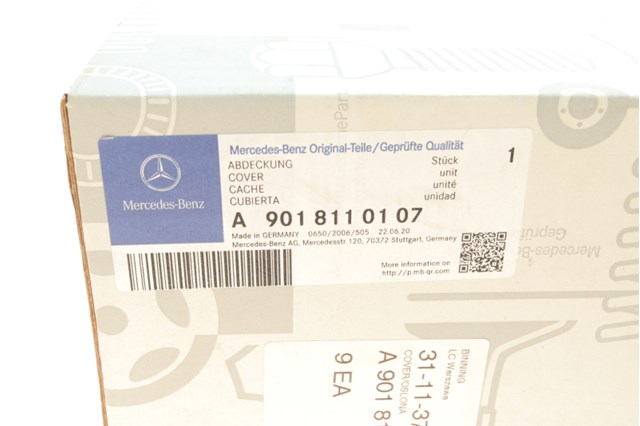 9018110107 Mercedes дзеркало заднього виду, праве