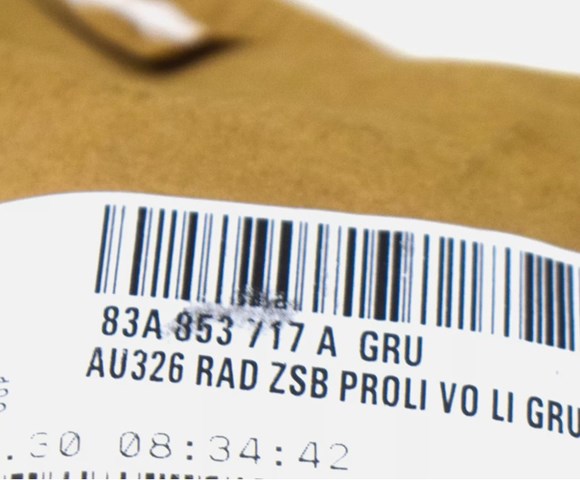 83A853717AGRU VAG розширювач переднього крила, лівий - купити онлайн в ...