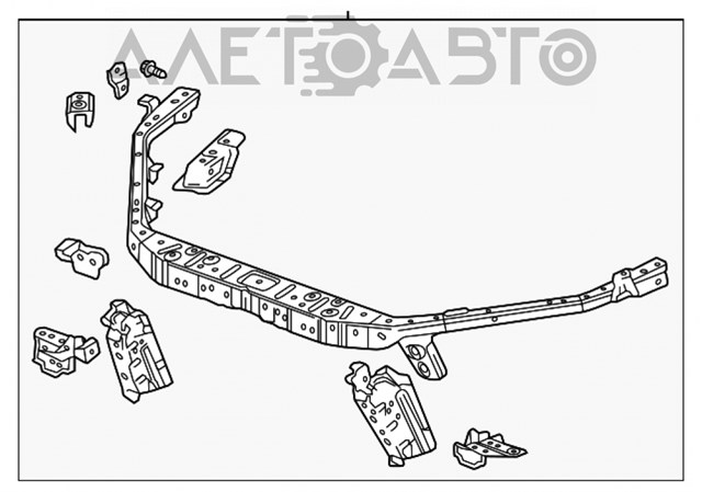 84169875 General Motors панель передней части кузова